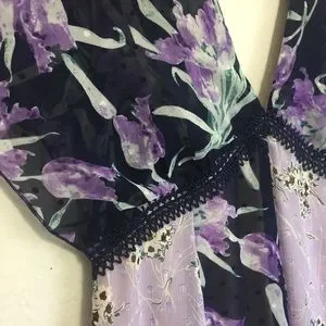 Anthropologie | Dresses | Anthropologie Foxiedox Floral Short Sleeve ...